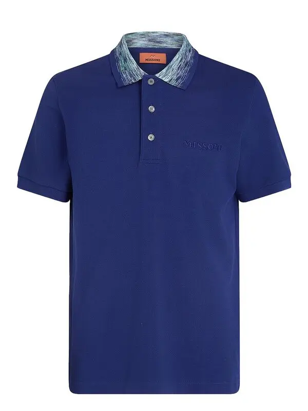 Missoni Cottonpiqué Polo Shirt - Indigo