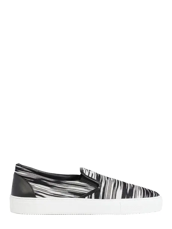 Missoni Spacedyed Knit Slip-on Sneakers - Black