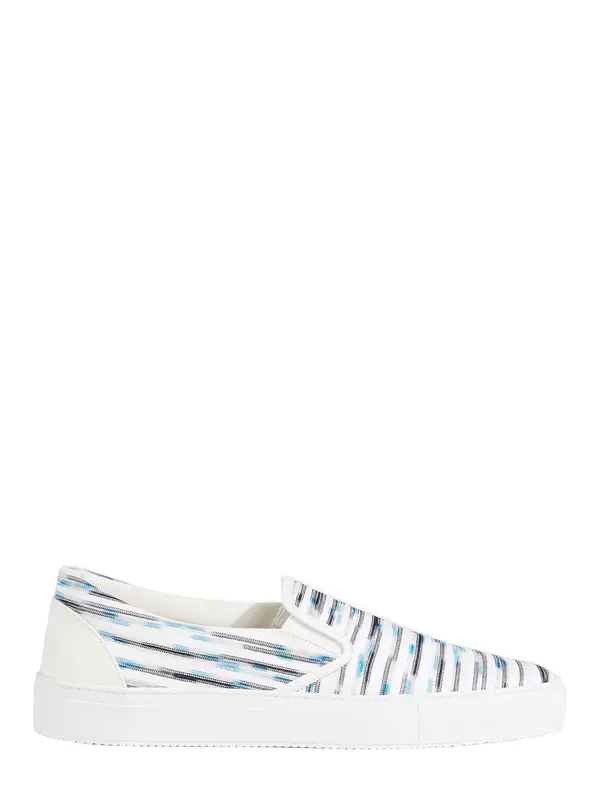 Missoni Spacedyed Knit Slip-on Sneakers - Light Blue