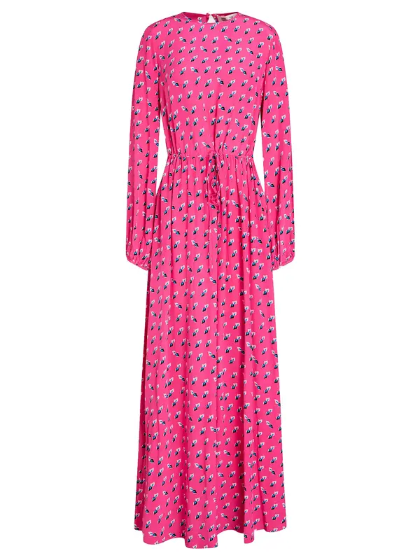 Diane Von Furstenberg Sydney Printed Maxi Dress - Fuchsia