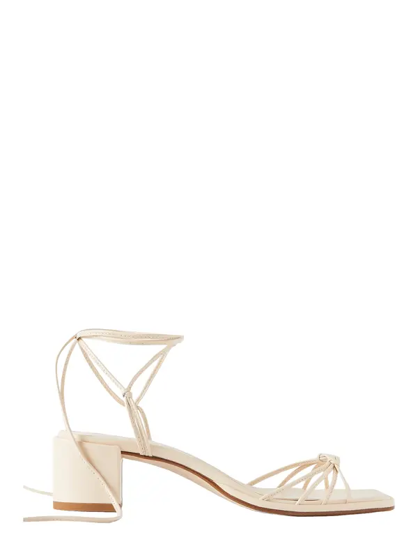 AeydĒ Serafina Leather Sandals - Cream