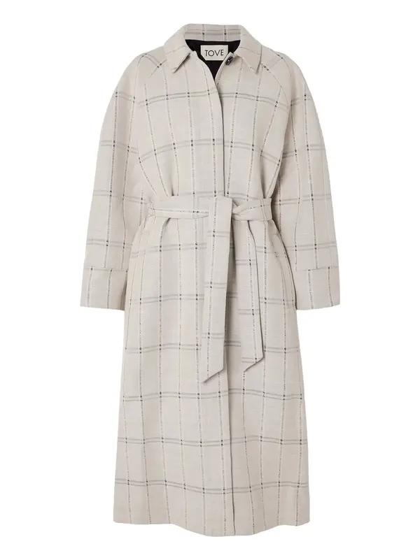 Tove Kemi Belted Coat - Ivory