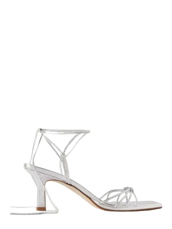 AeydĒ Roda Metallic Leather Sandals - Silver
