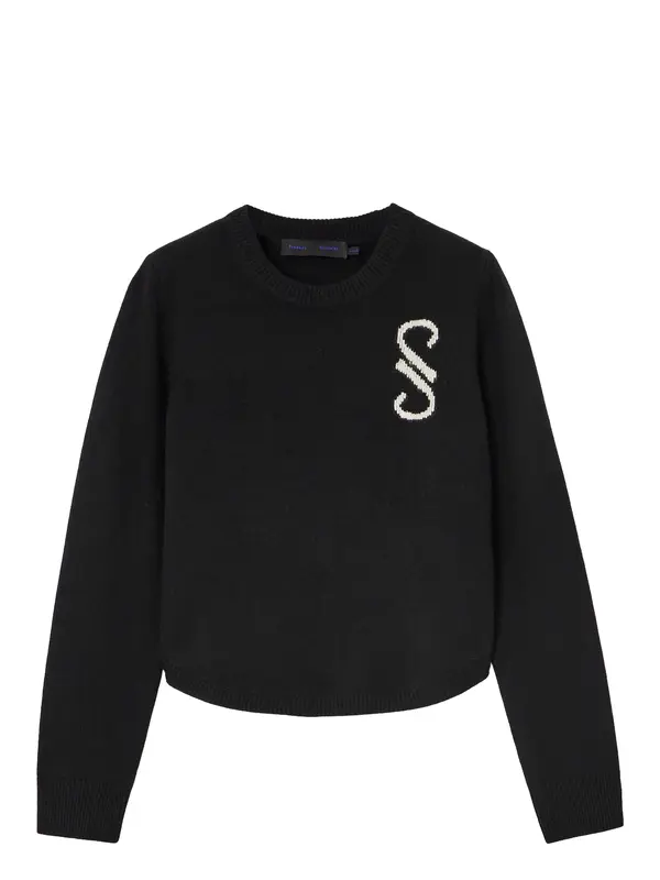 Proenza Schouler Intarsia Cashmere Sweater - Black