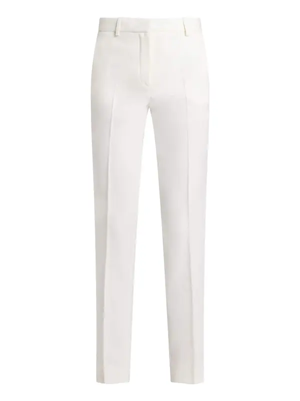 Versace Straight-leg Wool Trousers - White