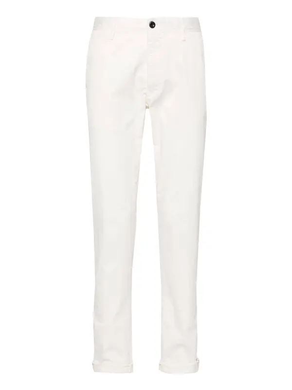 Incotex Low-rise Straight-leg Trousers - White