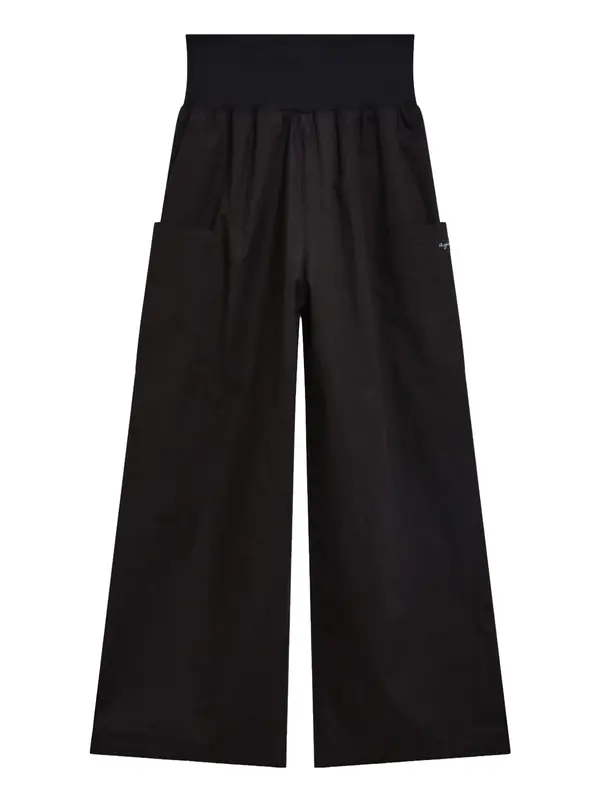 AGNÈS B. High-waisted Wide-leg Trousers - Black