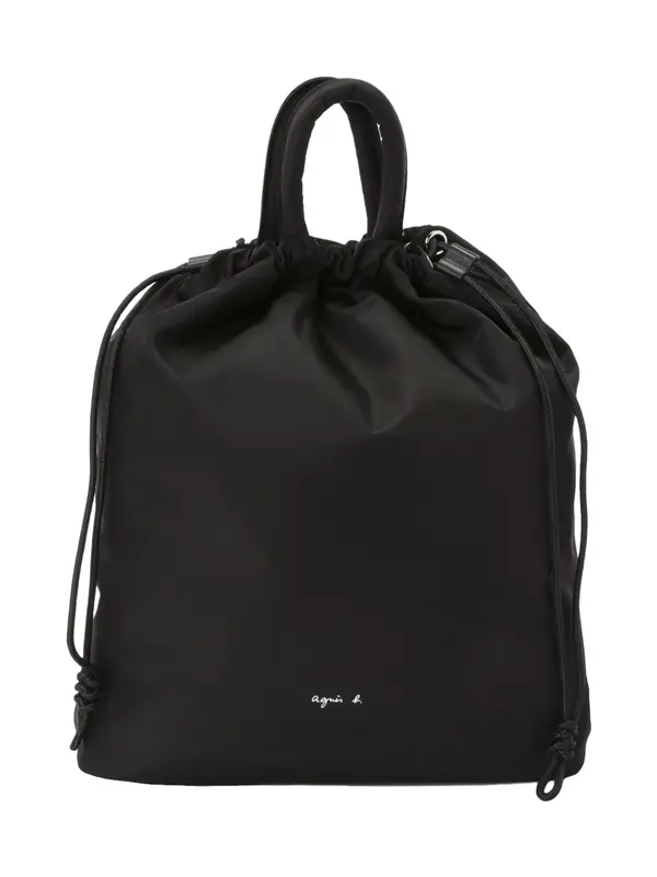 AGNÈS B. Logo-print Backpack - Black