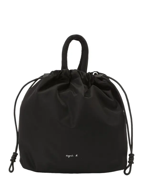 AGNÈS B. Drawstring Tote - Black