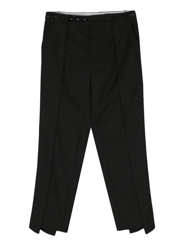 NAMACHEKO Hassel Straight-leg Trousers - Black