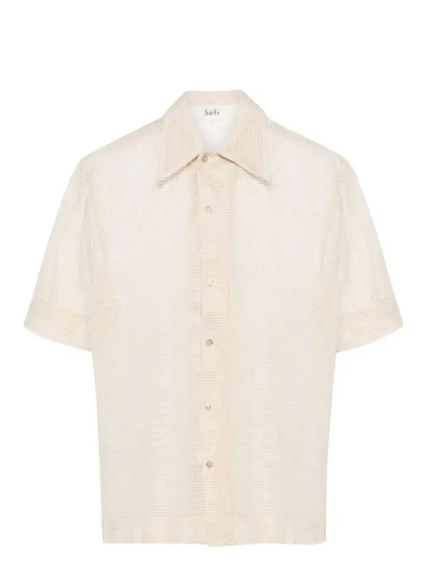 Séfr Noam Cotton Shirt - Neutrals