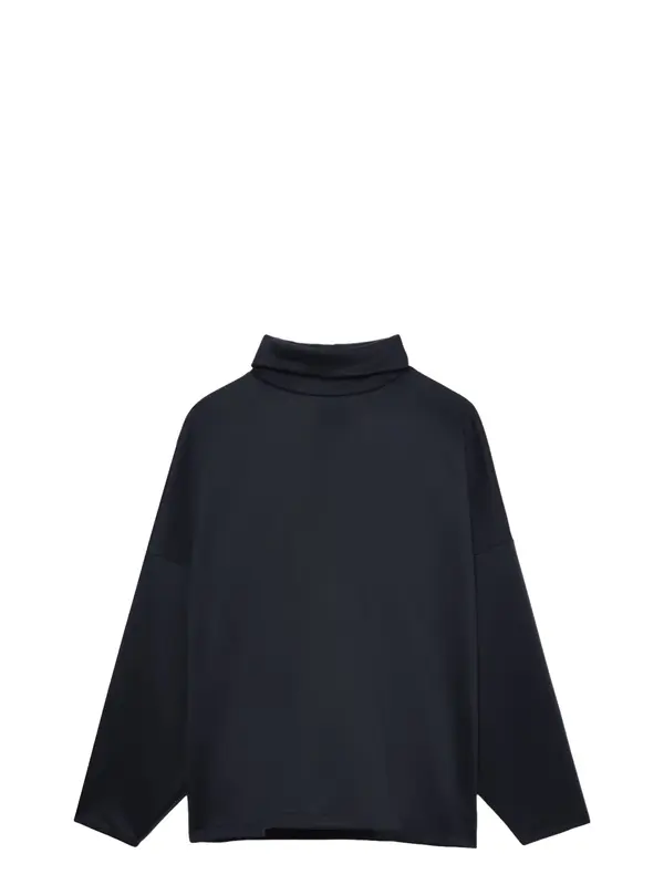 Fear Of God Logo-appliqué Polo-collar Sweatshirt - Black