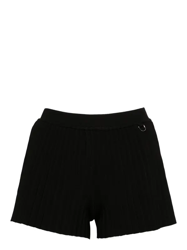 Jacquemus Le Short Plissé Knitted Shorts - Black