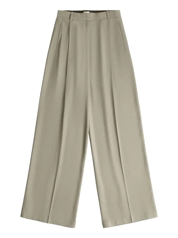 TOD'S Wide-leg Tailored Trousers - Neutrals