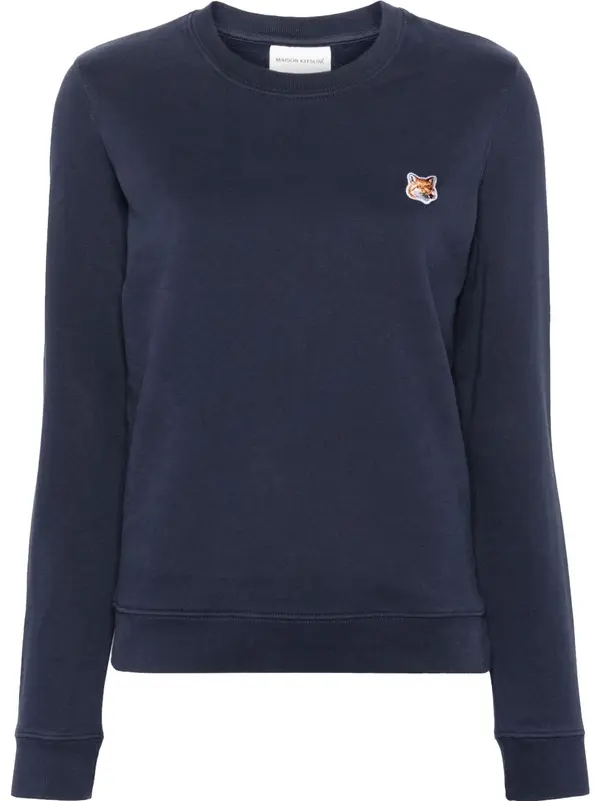 Maison Kitsuné Chillax Fox Cotton Sweatshirt - Blue