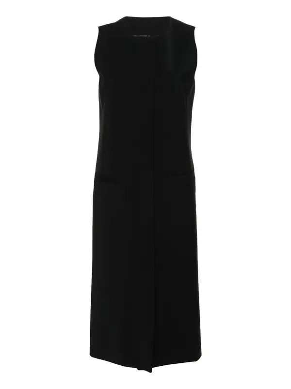 Alberta Ferretti Cut-out Long Gilet - Black