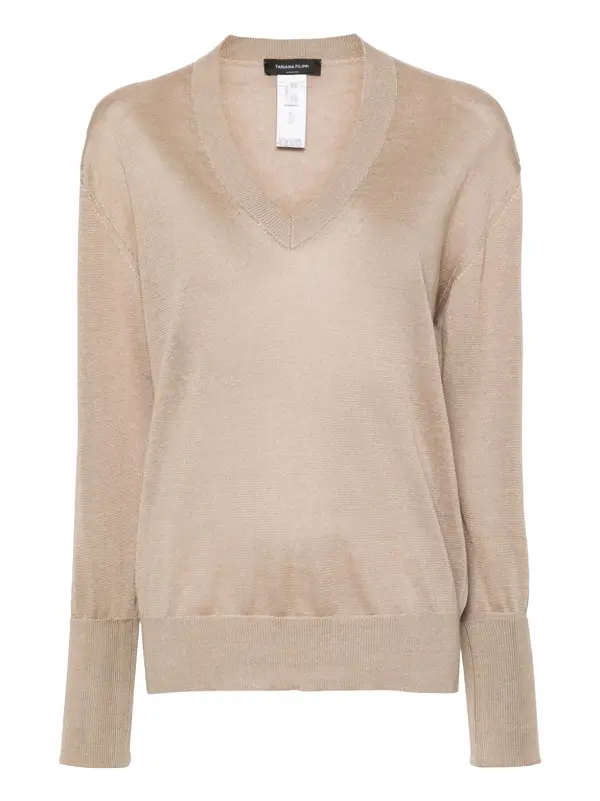 Fabiana Filippi Bead-embellished Jumper - Neutrals