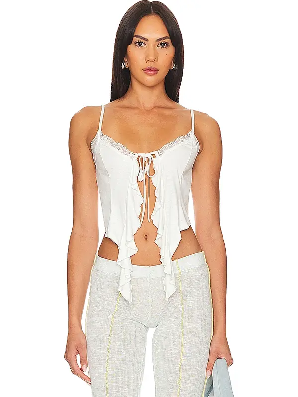 MORE TO COME Kiesha Cami Top - Ivory