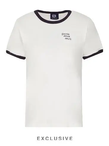 8 BY COCO CAPITÁN The Easy Tee Navy T-shirt Size Cotton - White