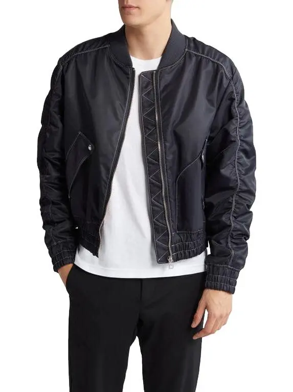 Hugo Boss Bokly Water Repellent Bomber Jacket - Charcoal