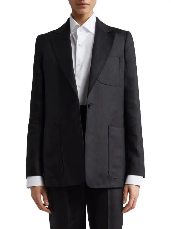 Max Mara Boemia Linen Blazer - Black