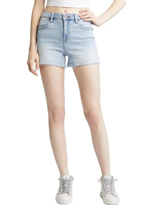 HIDDEN JEANS Cutoff Denim Shorts - Medium Wash