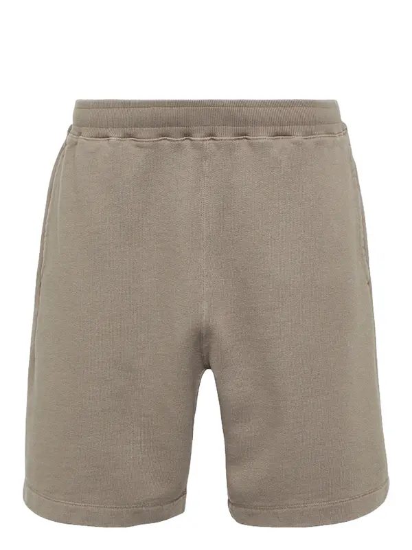 Stone Island Cotton Fleece Shorts - Grey