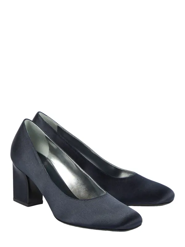THE ROW Fiore Satin Pumps - Blue
