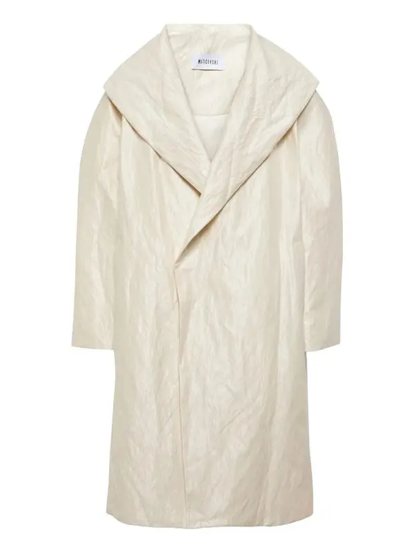 Maticevski Sparkling Cotton-blend Coat - White