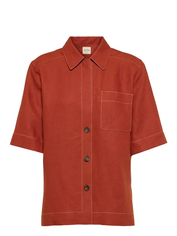 TOD'S Linen Shirt - Red
