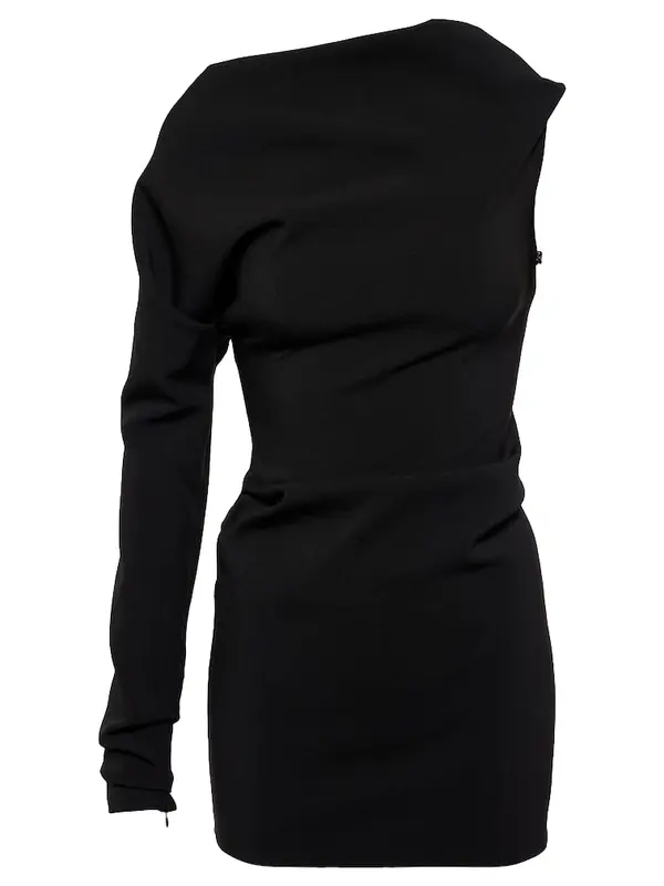 Maticevski Aroma Draped Mini Dress - Black