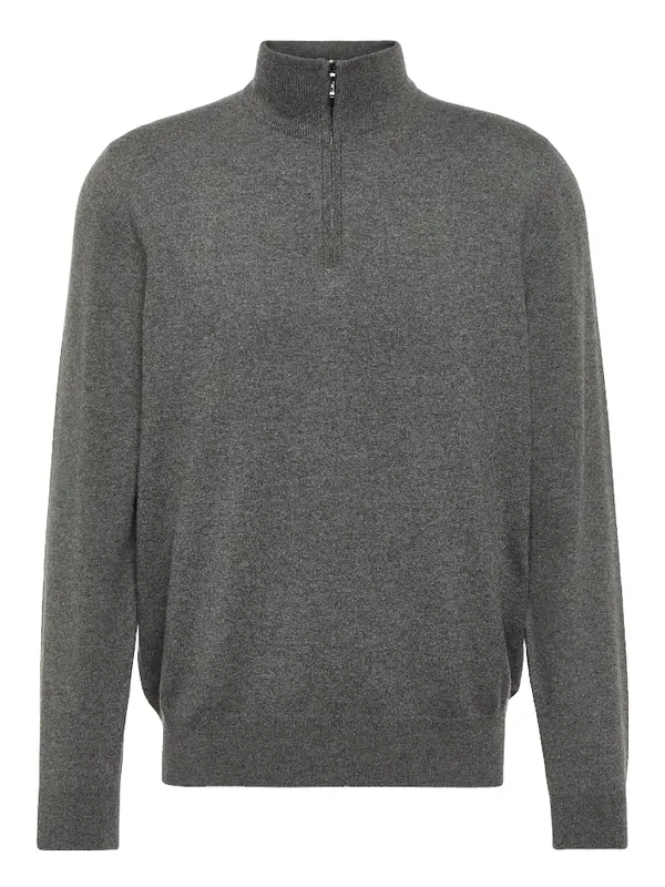 Loro Piana Cashmere Half-zip Sweater - Grey