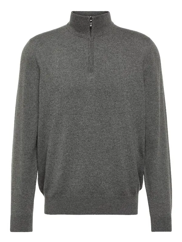 Loro Piana Cashmere Half-zip Sweater - Grey