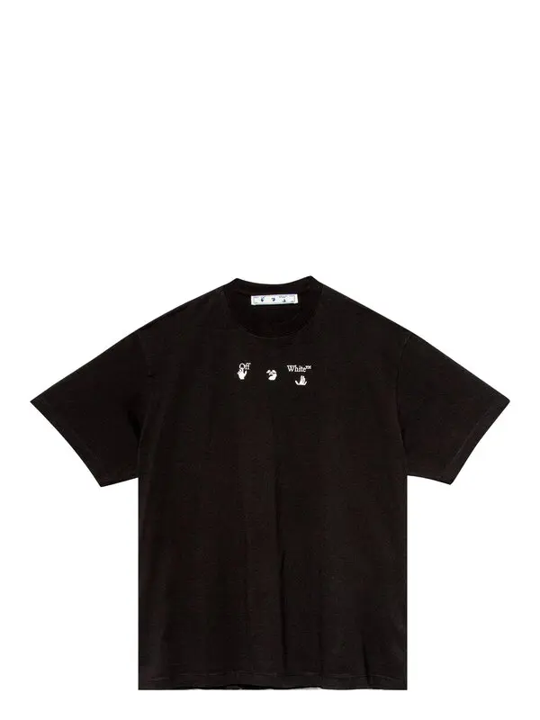 Off-White Red Marker Over Tee - Black