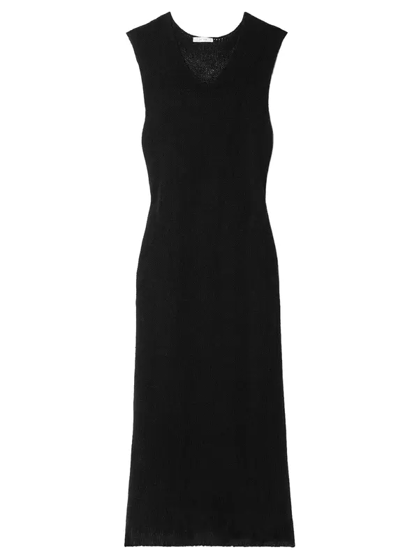 THE ROW Folosa Silk Maxi Dress - Black