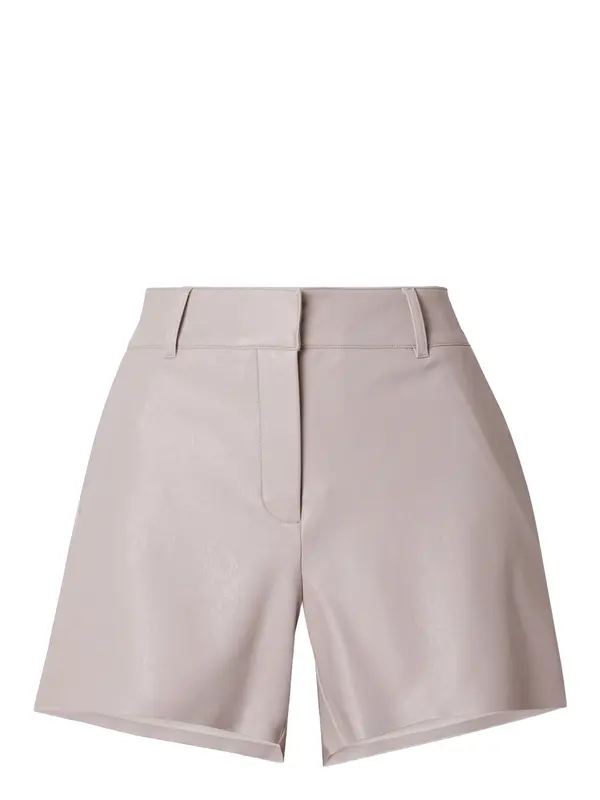 Commando Faux Stretch-leather High-rise Shorts - Neutrals