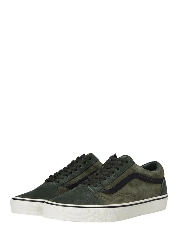 VANS Old Skool Lace-up Pig Suede Sneakers - Black