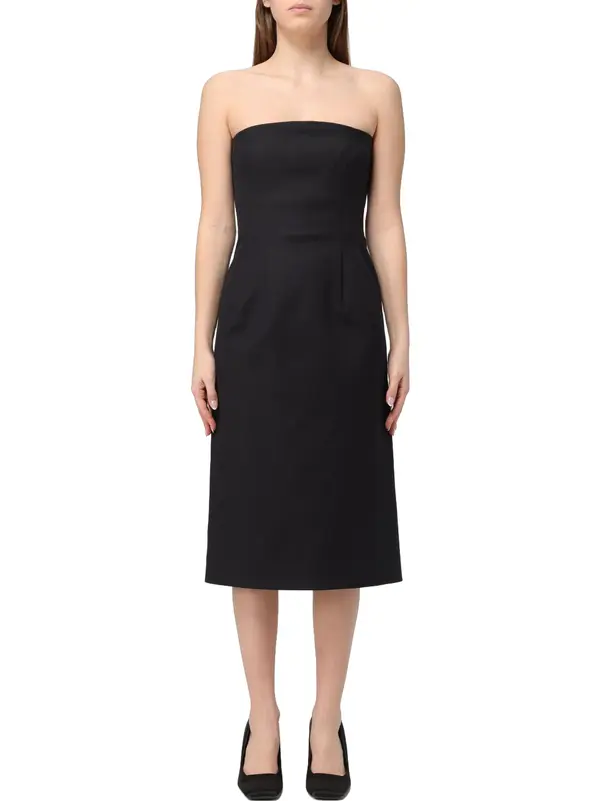 Sportmax Strapless Dress - Black