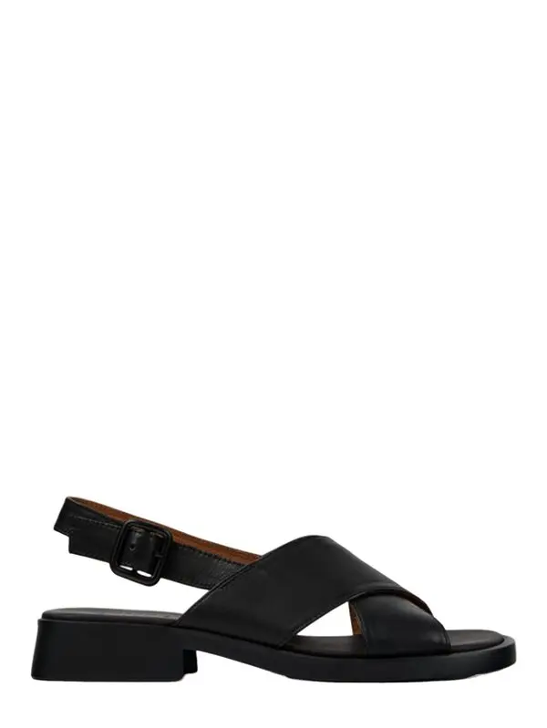 Camper Heeled Sandal - Black