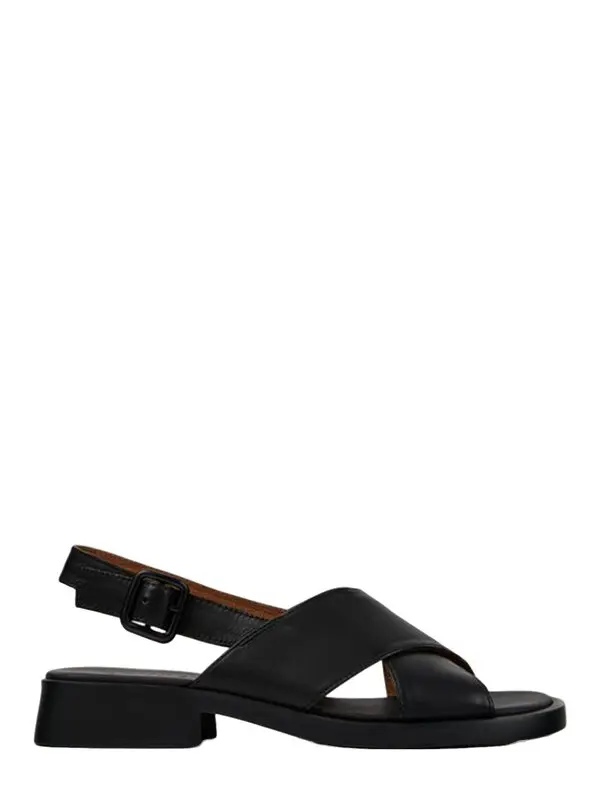 Camper Heeled Sandal - Black