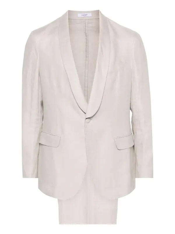 Boglioli Single-breasted Linen Suit - Neutrals