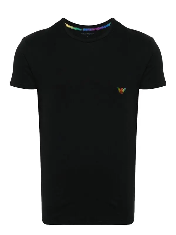 Emporio Armani Logo-print T-shirt - Black