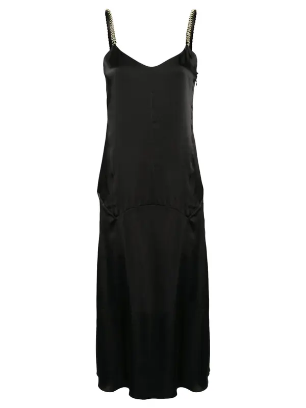 LANVIN Summer Slip Midi Dress - Black