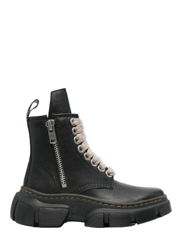 DR. MARTENS X RICK OWENS 1460 Leather Boots - Black