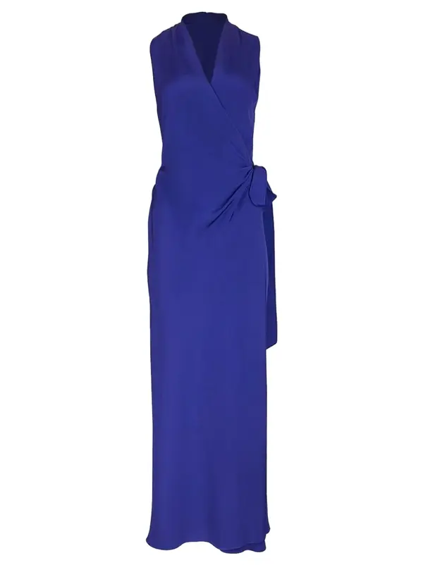PETER COHEN Vickie Silk Maxi Dress - Blue