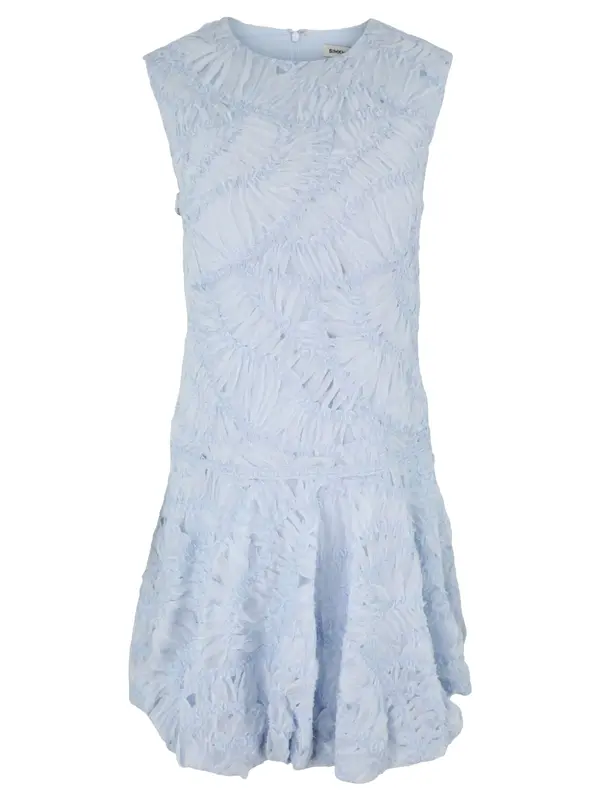 Simkhai Vallan Ruffle-detail Minidress - Blue