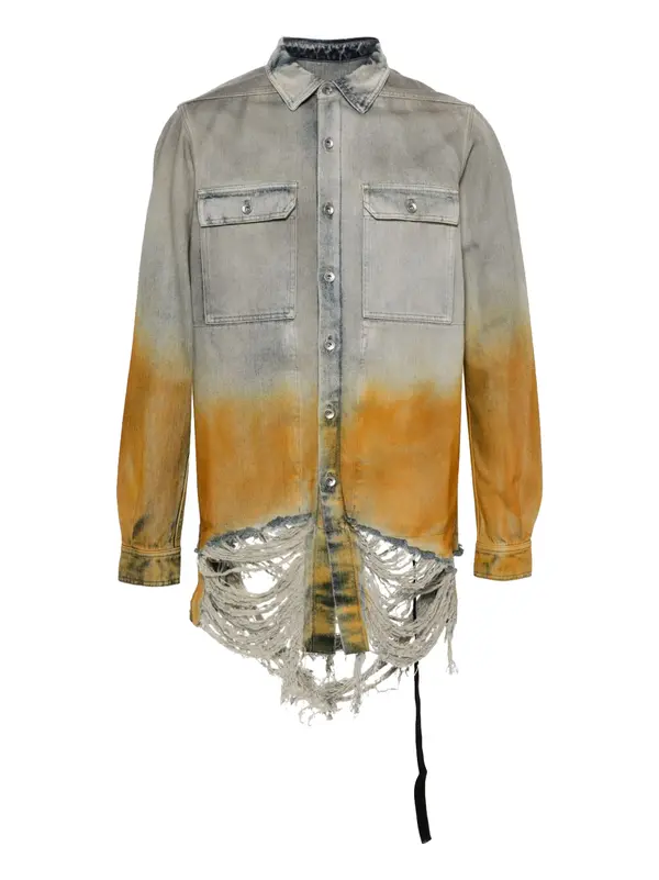 Rick Owens Outer Denim Shirt Jacket - Blue