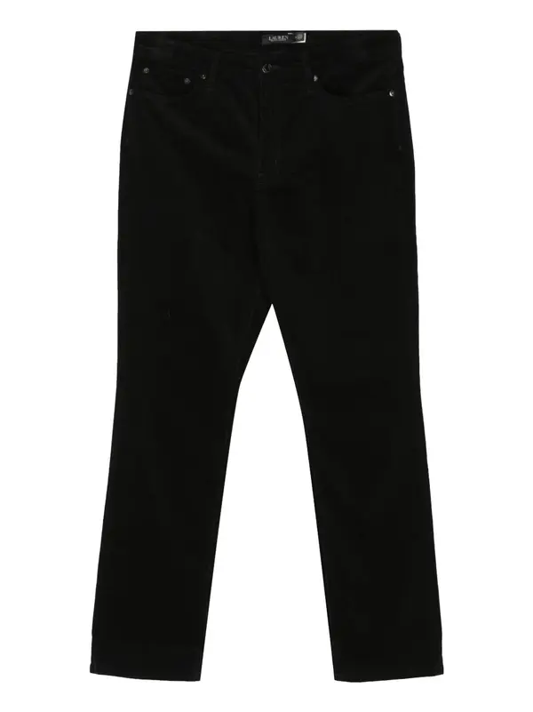 Ralph Lauren Mid-rise Slim-fit Trousers - Black