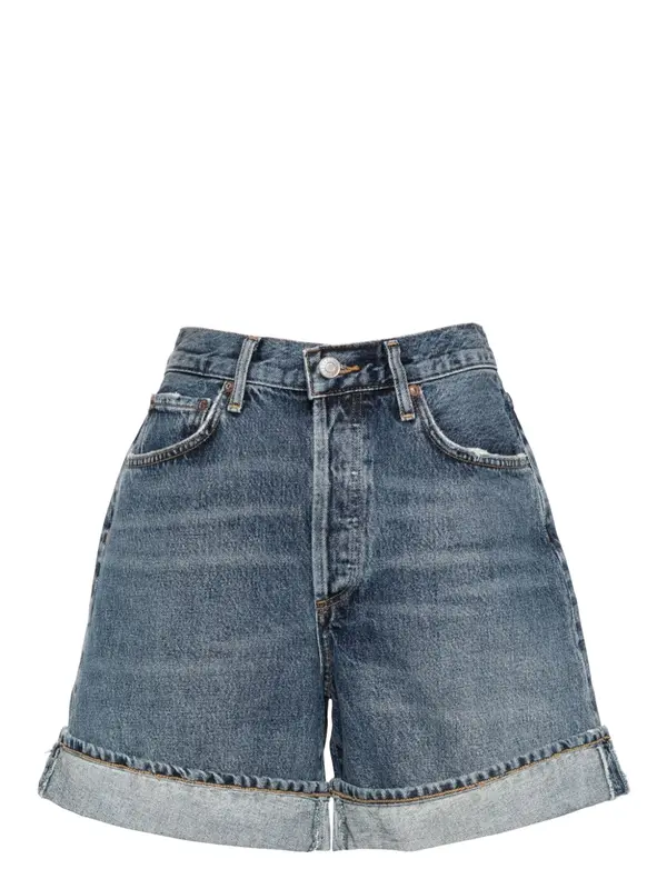 AGOLDE Dame Denim Shorts - Blue