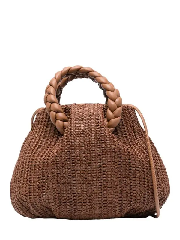 Hereu Bombon Woven-raffia Tote Bag - Brown